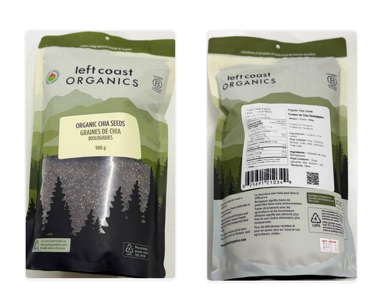 CFIA Issues Chia Seeds Recall in Alberta, B.C., Manitoba, Ontario, and ...