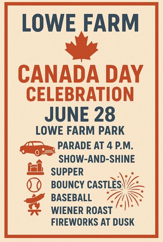 Canada Day Celebrations at Lowe Farm Park
