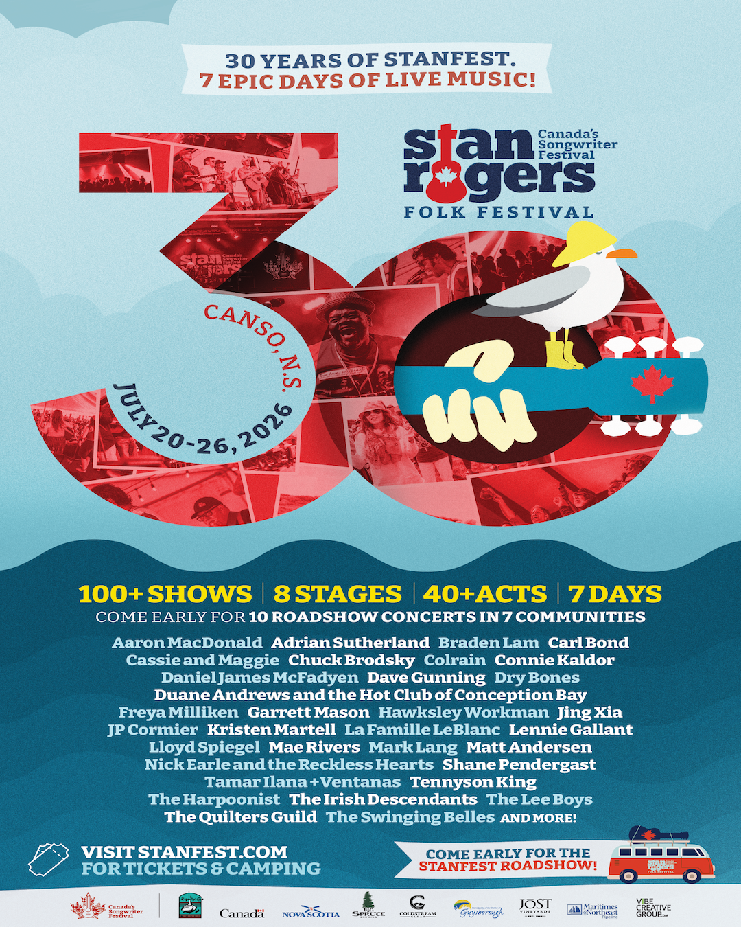 Nova Scotia’s Stan Rogers Folk Festival Unveils Lineup for 2026 Edition