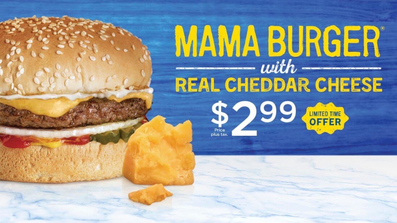 Get A W Mama Burger for 2.99