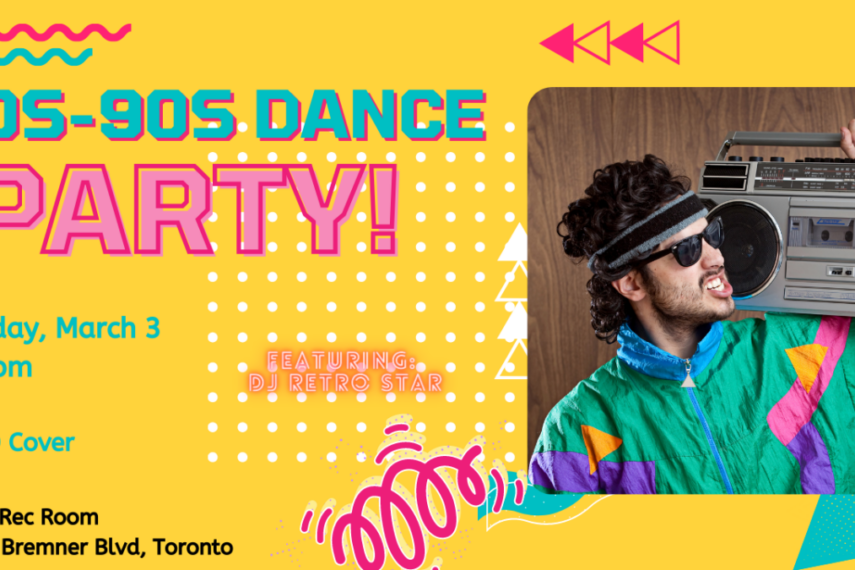 Retro 80s and 90s Video Dance Party – Featuring DJ Retro Star