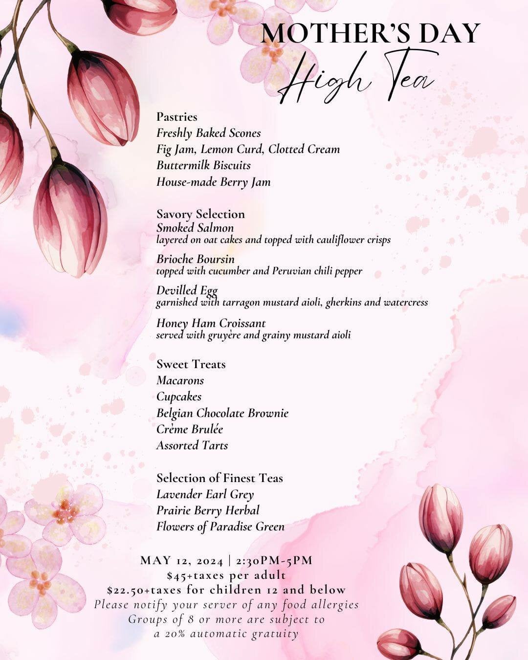 Mother’s Day Afternoon Tea