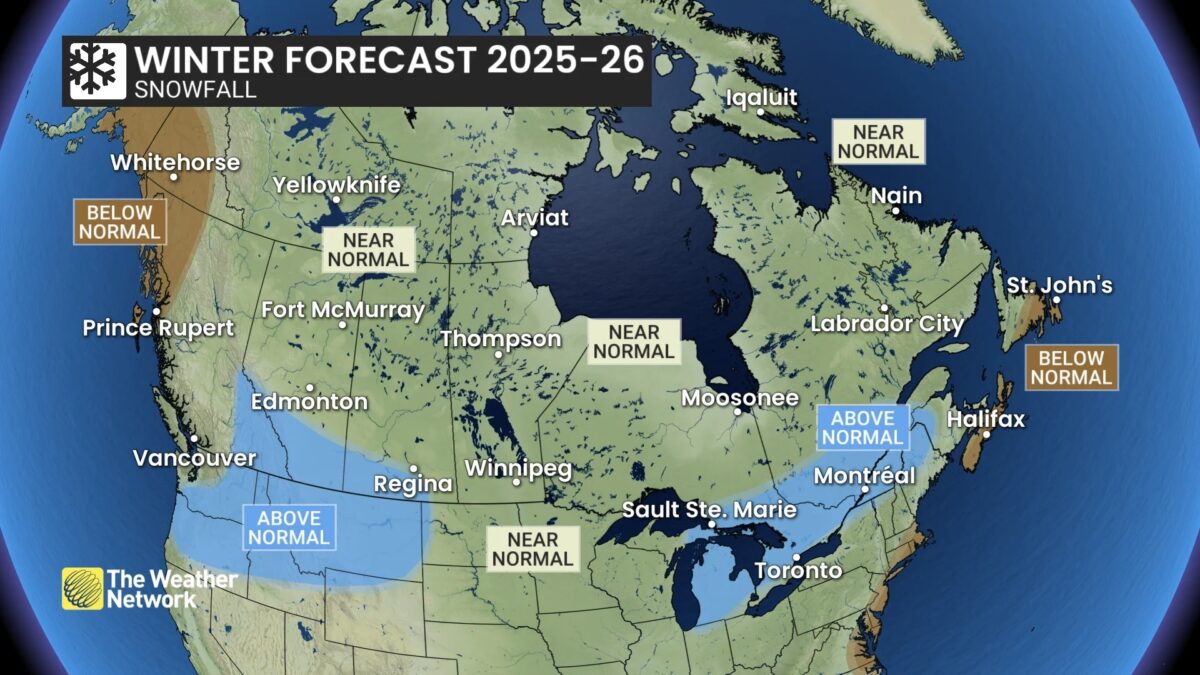 Weather Network 2025-26 Winter Season Forecast: La Niña and Polar ...