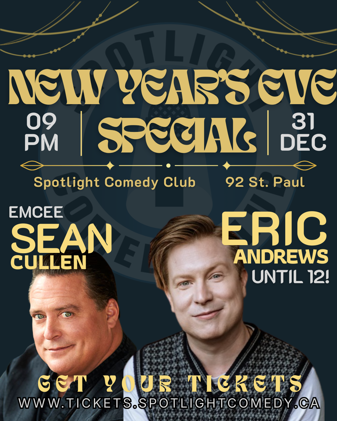NYE 2026 Spotlight Comedy Club