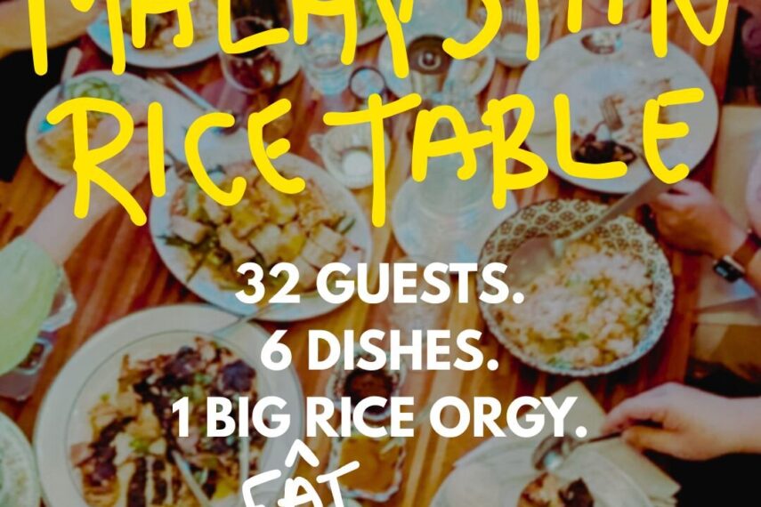 Malaysian Rice Table