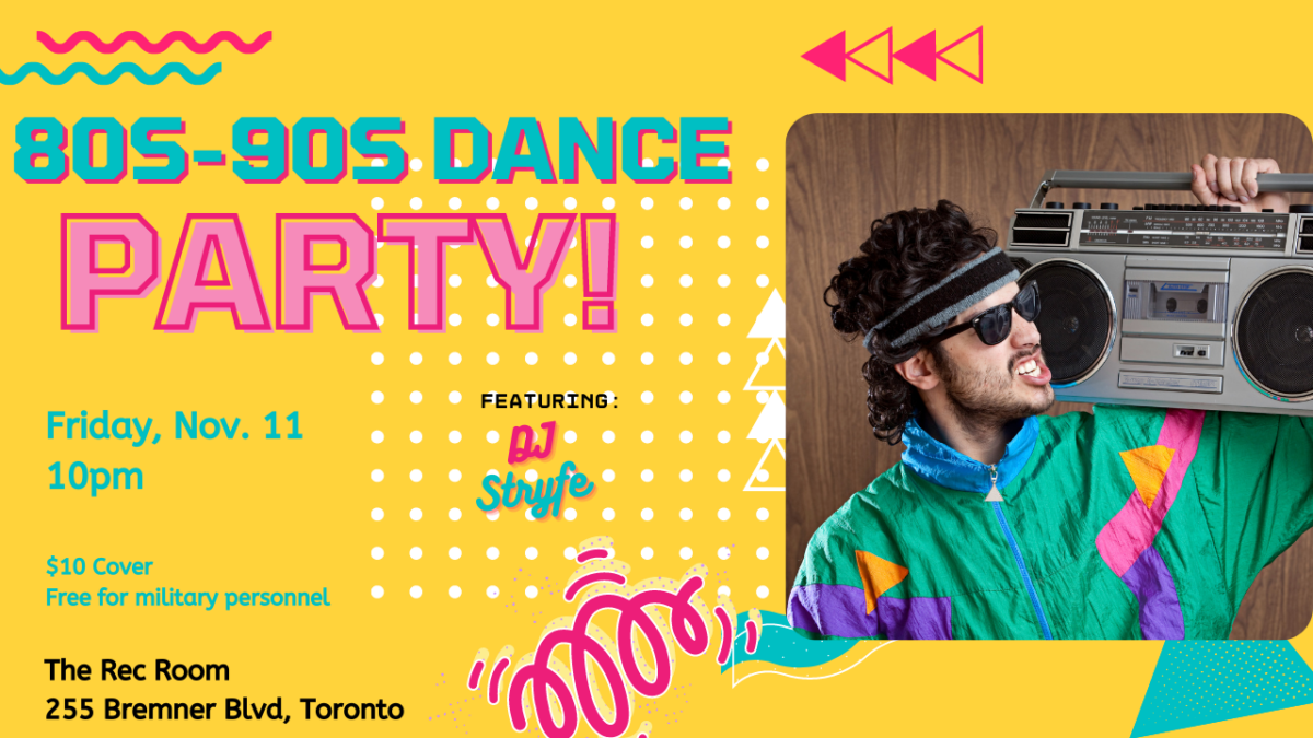 A Retro 80s 90s Dance Party at the Rec Room!