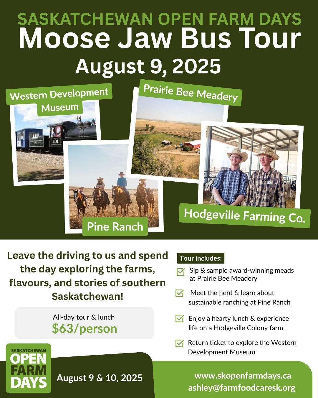 Moose Jaw One-Day Farm Tour