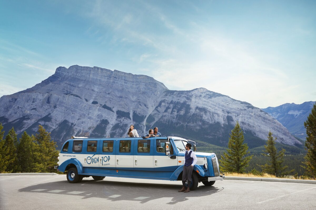 Open Top Touring: Step Back in Time & Explore Banff on Vintage Coaches