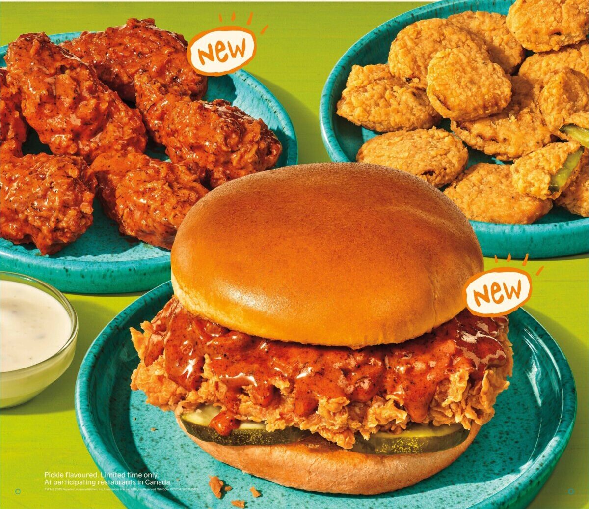 Popeyes Launches Limited-Time Pickle-Inspired Menu Across Canada