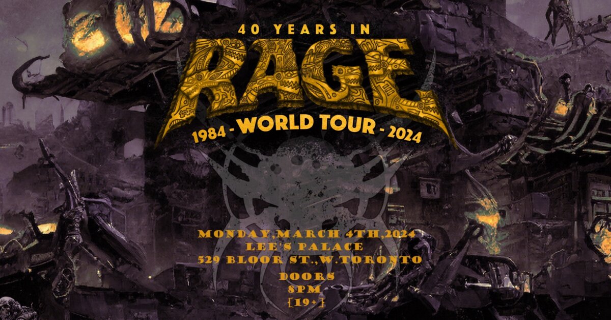 Rage – 40 years in Rage World Tour