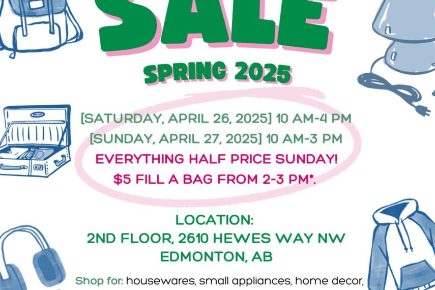 Mill Woods Seniors Spring Rummage Sale