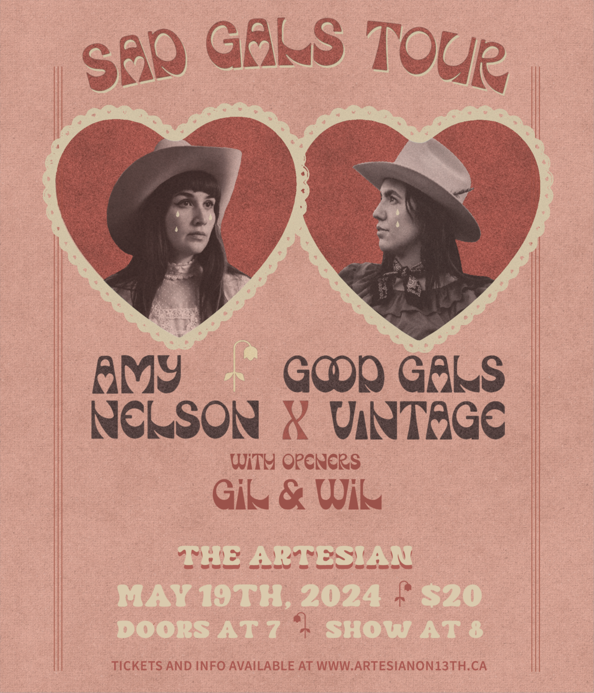 Sad Gals Tour: Amy Nelson X Good Gals Vintage With Special Guest Gil & Wil