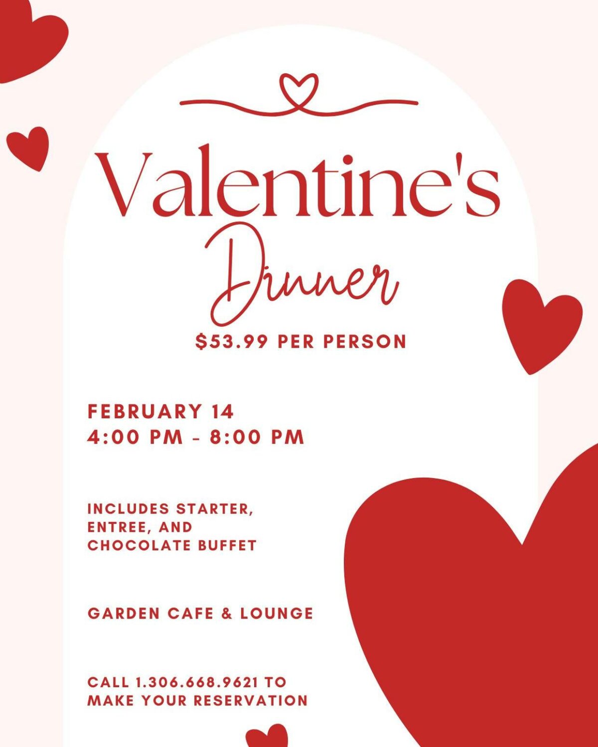 Restaurants Offering Valentine’s Day Dinner in Saskatoon