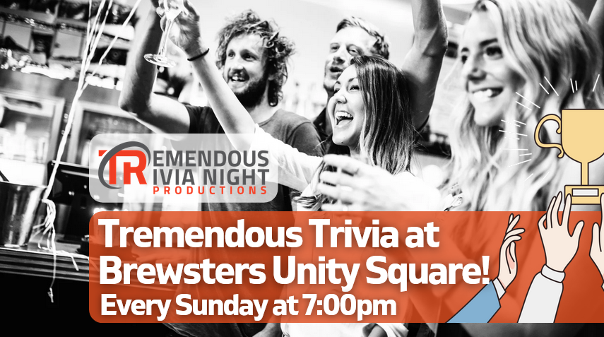 Edmonton Brewster’s Unity Square Sunday Night Trivia!