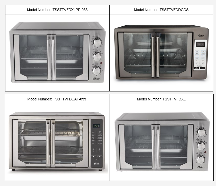 Oster Toaster Ovens Recalled Over Burn Risk