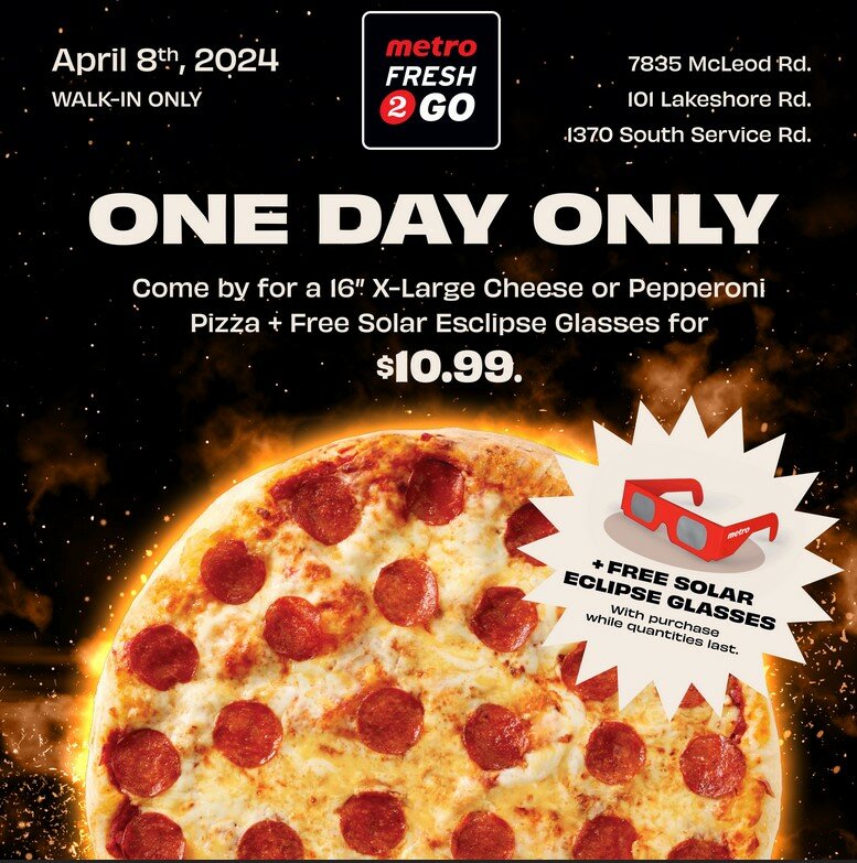 Select Metro Stores Offering Free Solar Eclipse Glasses With Purchase ...