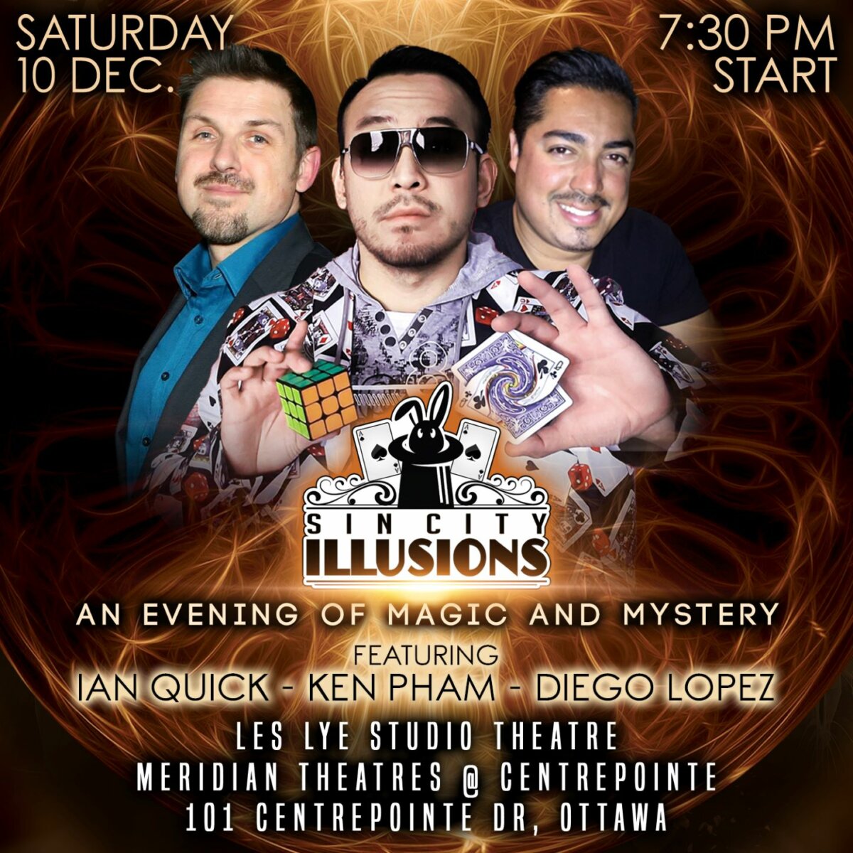 Sin City Illusions - An Evening of Magic and Mystery | Meridian @ Centrepointe: Studio, 101 ...