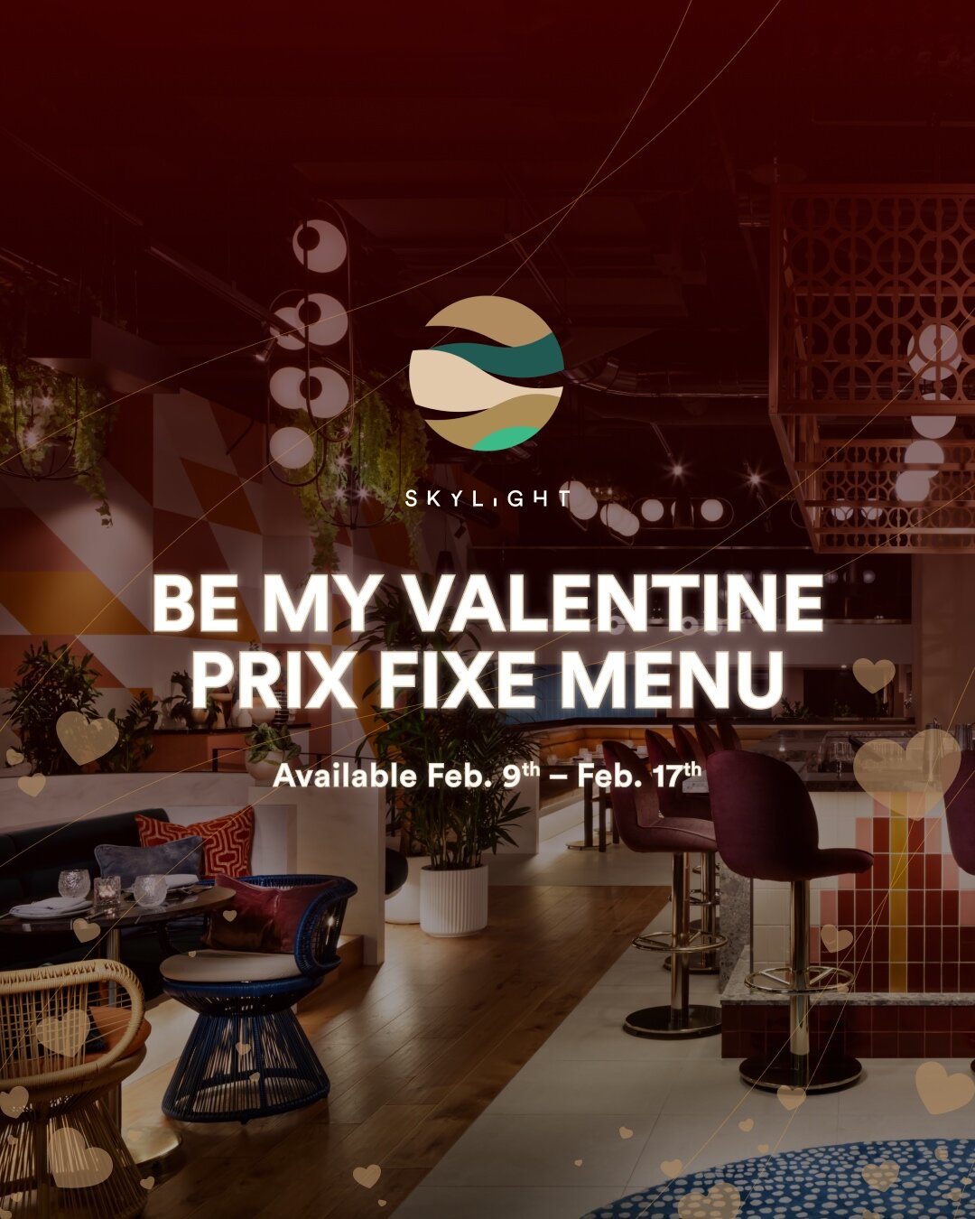 Skylight Be My Valentine Menu