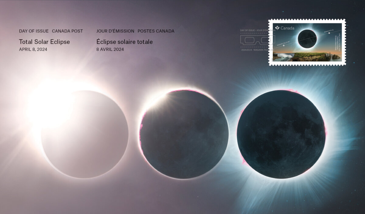 Canada Post Releases Stamp Depicting ‘Glowing’ Total Solar Eclipse