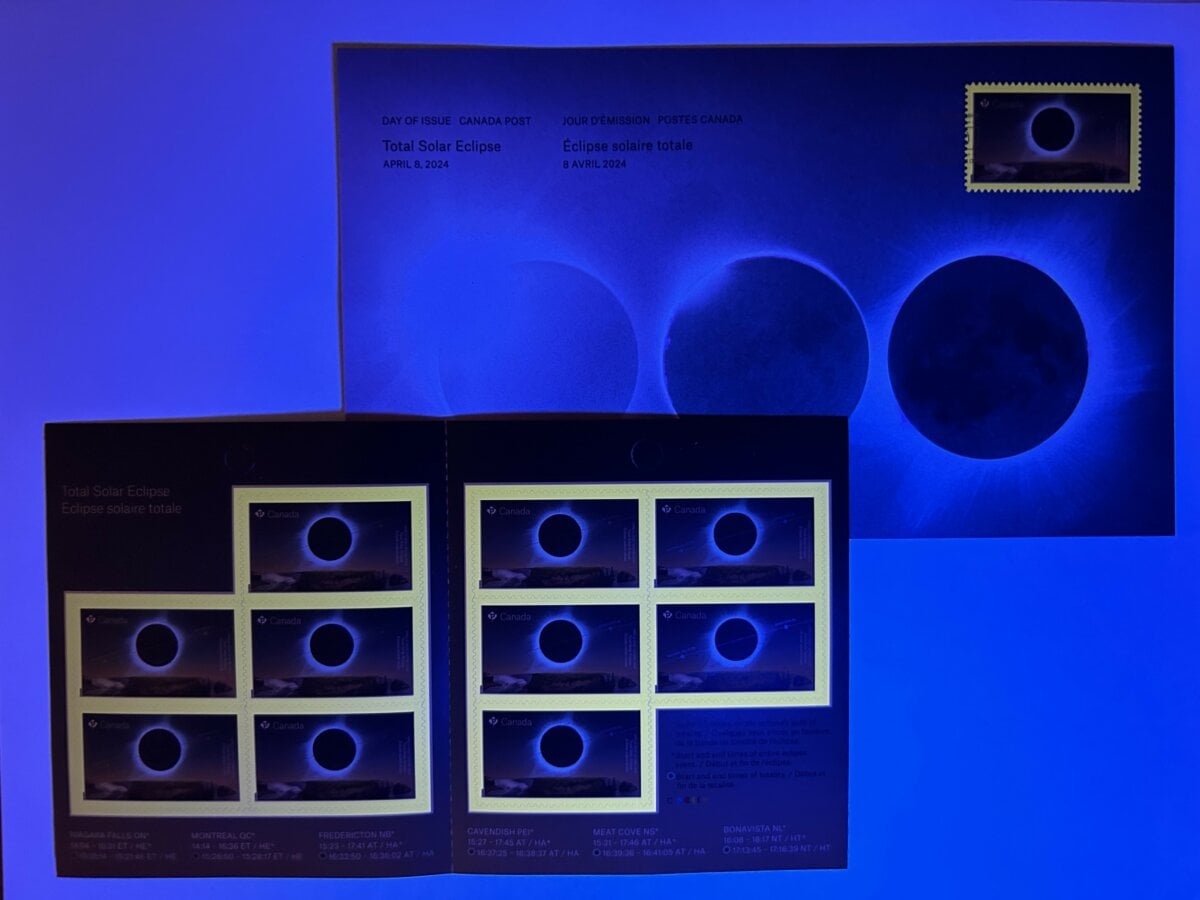 Canada Post Releases Stamp Depicting ‘Glowing’ Total Solar Eclipse