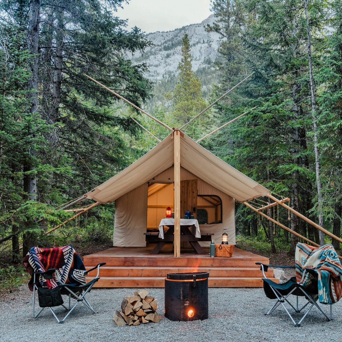 Places to Go Glamping and Comfort Camping Near Calgary