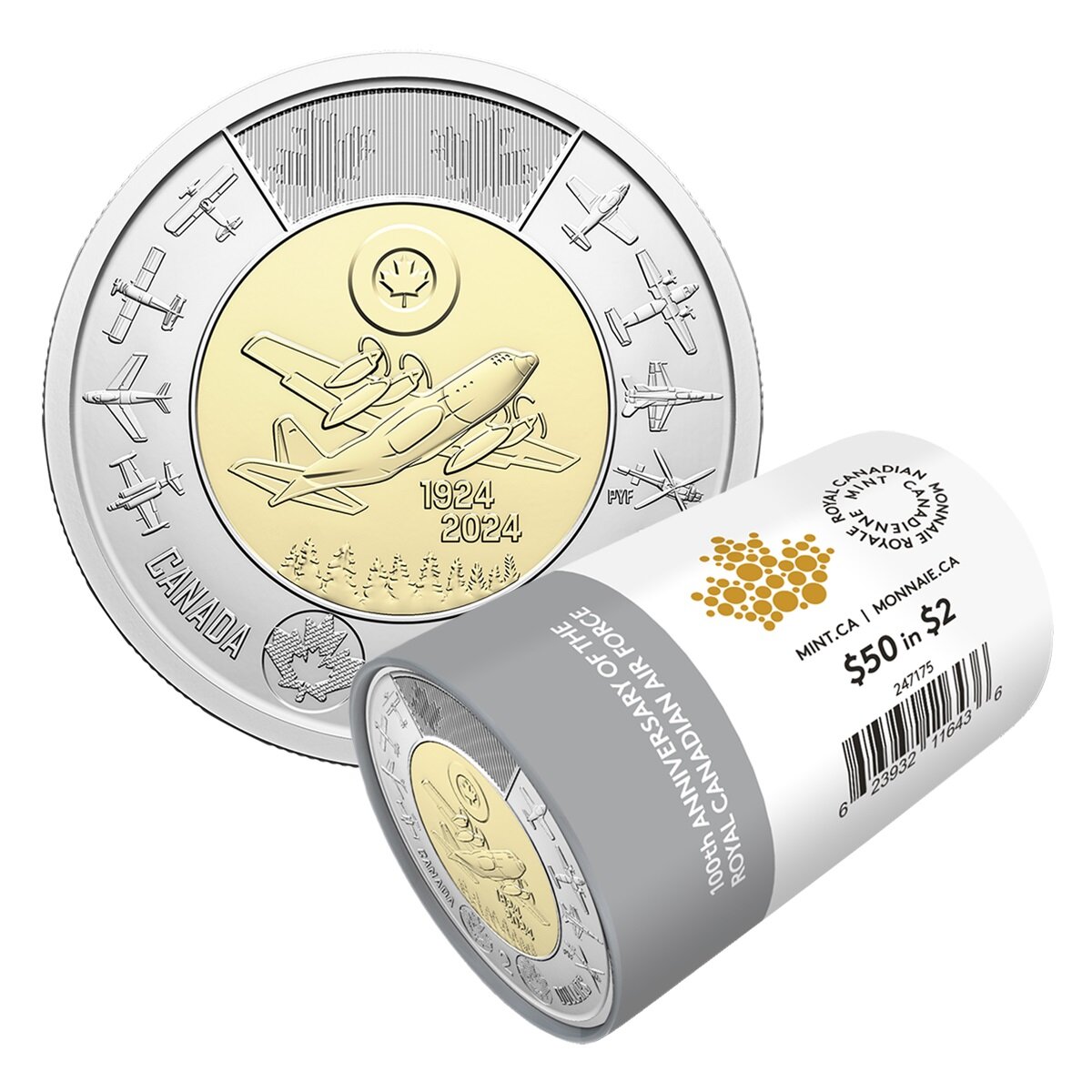 100 Years of RCAF: Canada Now Has a Colourful New Circulation Toonie