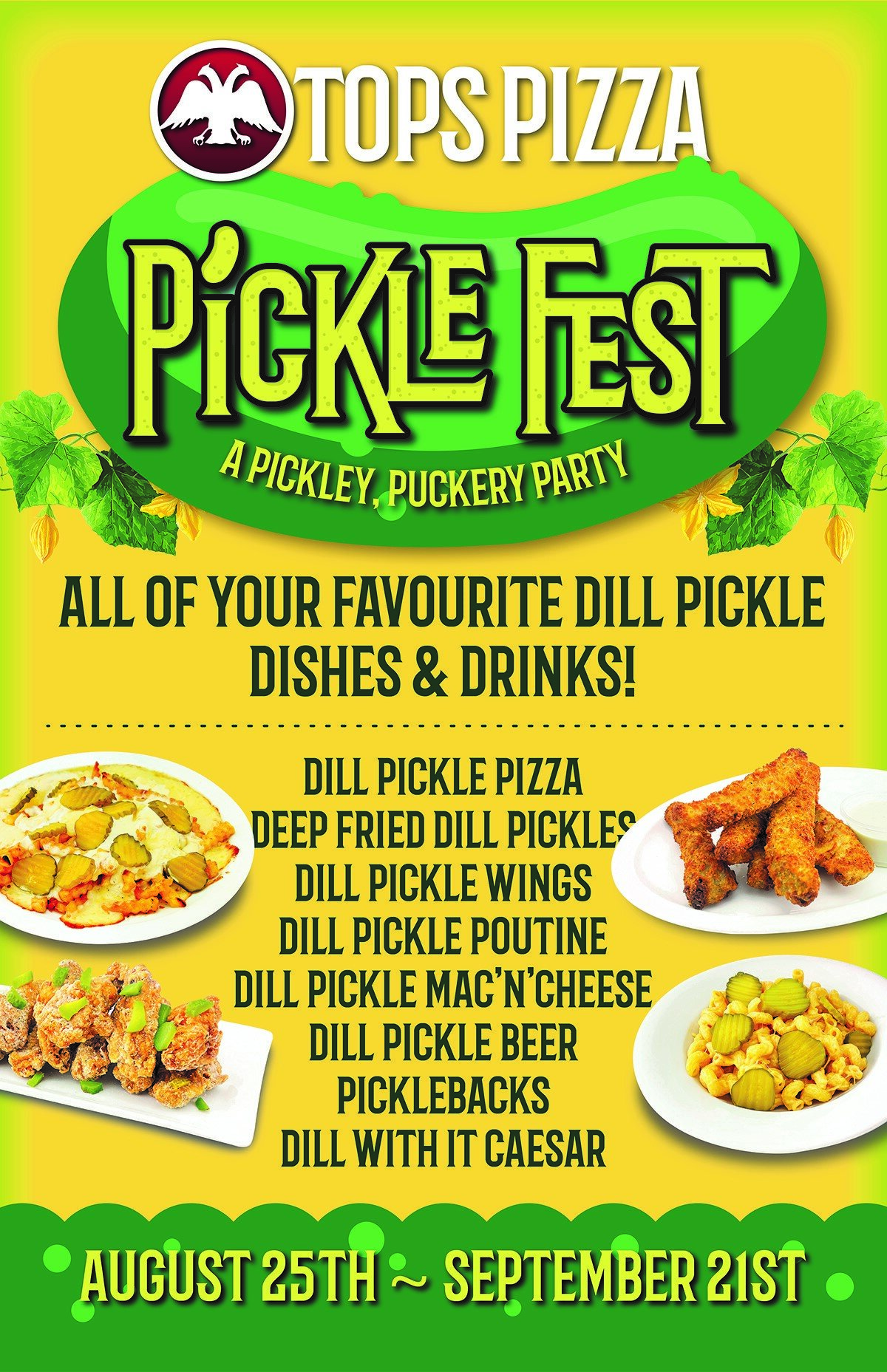 TOPS Pizza’s PICKLE FEST