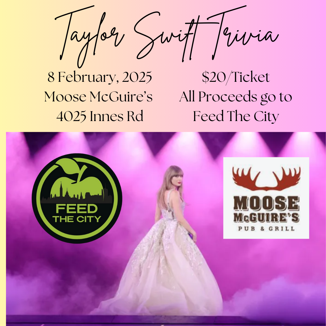 Taylor Swift Trivia – Fundraiser for Feed The City