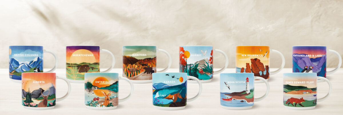 Road Trip Inspiration: Tim Hortons Debuts Province Themed Mugs