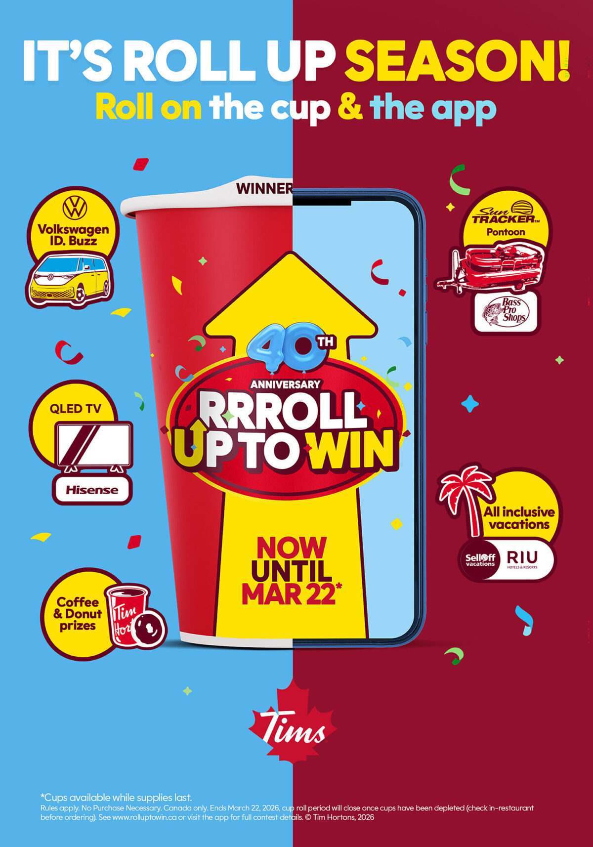 Tim Hortons’ 2026 Roll Up To Win Returns With 30 Million Prizes; Begins ...