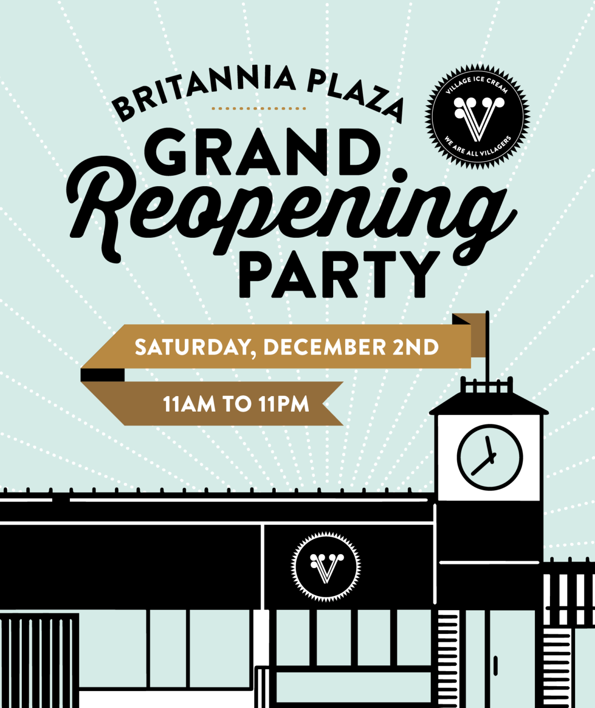 Village Ice Cream Britannia Plaza Grand Reopening Party!