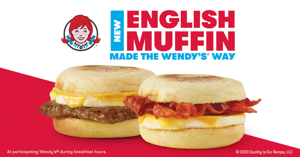 Wendy’s Canada Launches New English Muffin Breakfast Sandwiches and Buy One Get One $1 Breakfast ...