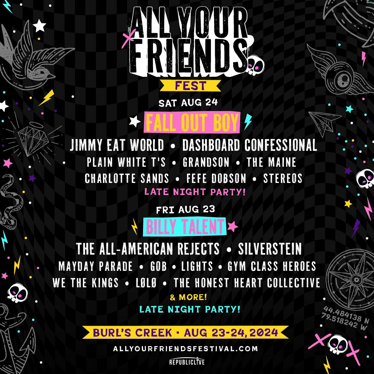 All Your Friends Fest: New Summer Music Festival at Burl’s Creek ...