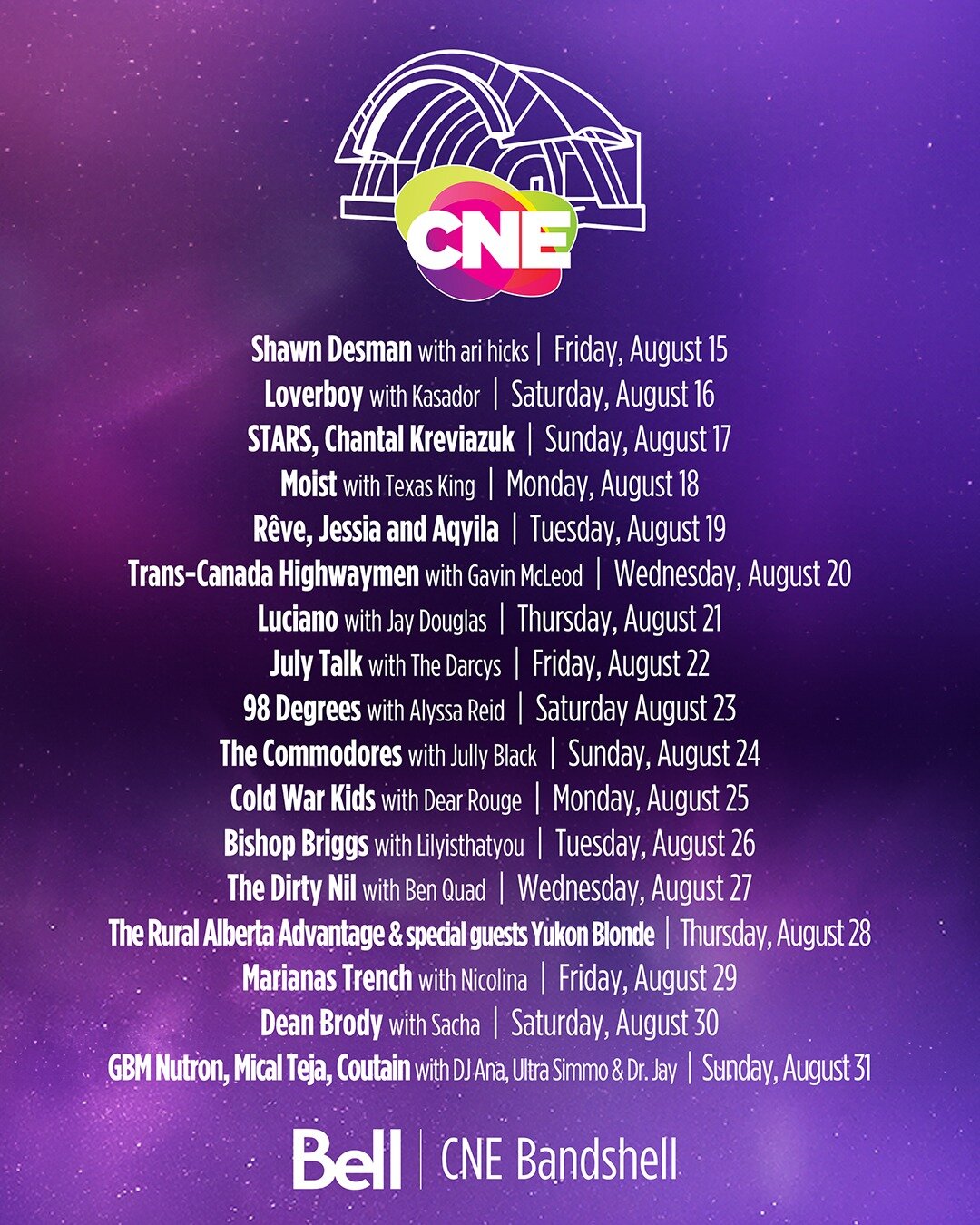 CNE Bandshell Concerts