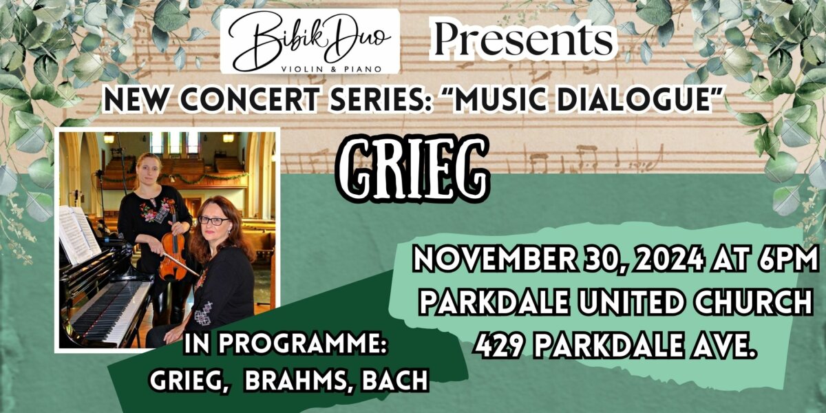 Bibik Duo Presents "Grieg"