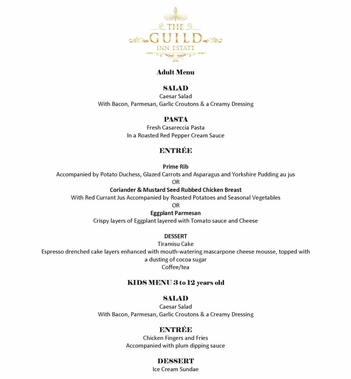 Father’s Day Dinner at The Guild Inn Estate