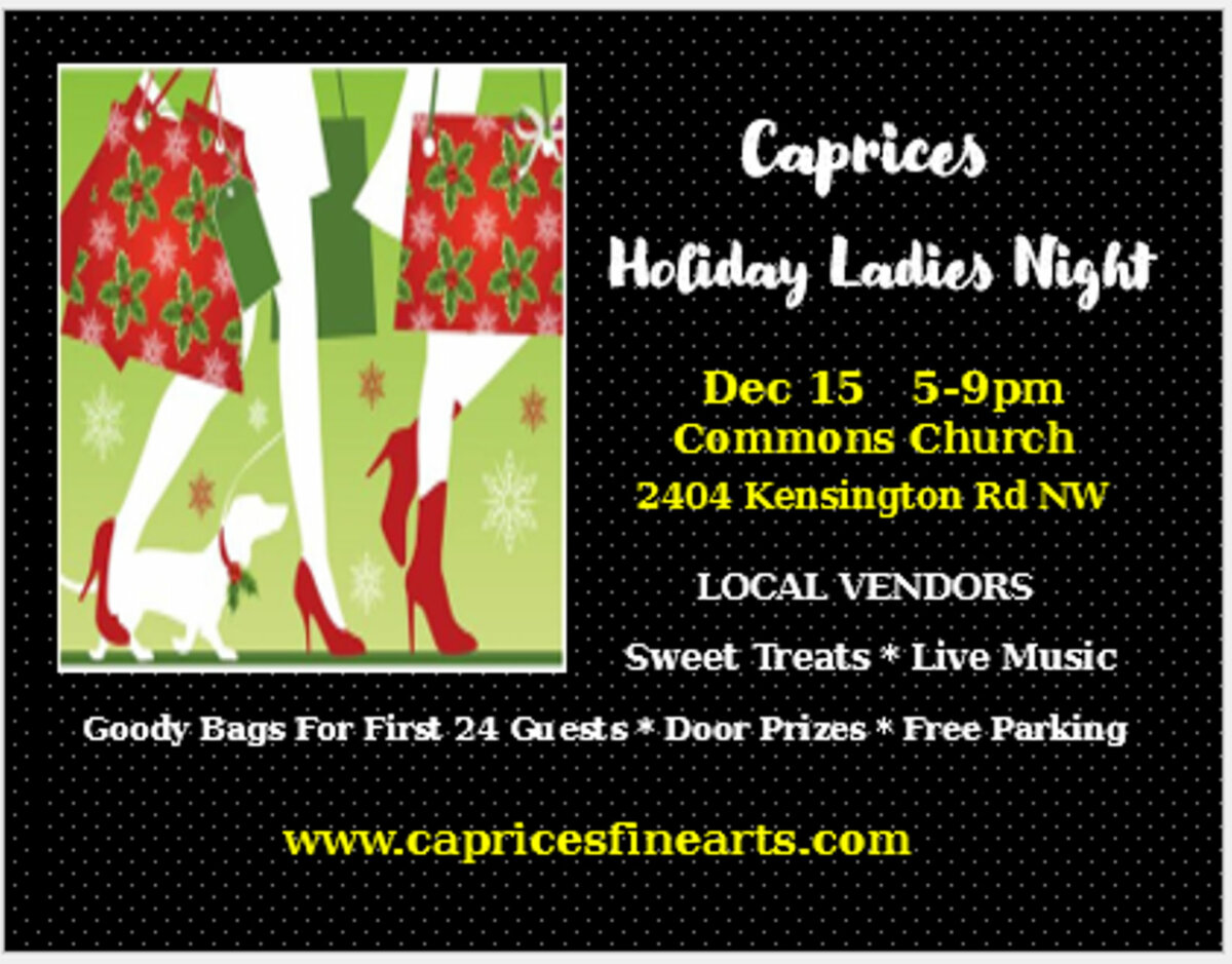 Caprices Holiday Ladies Night