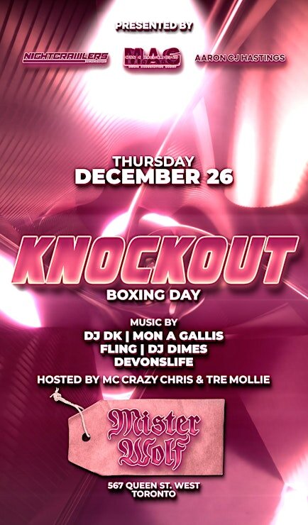 Knock Out Boxing Day Bash