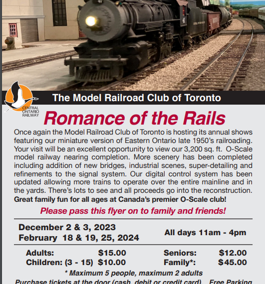 Model Railroad Club of Toronto Holiday Show
