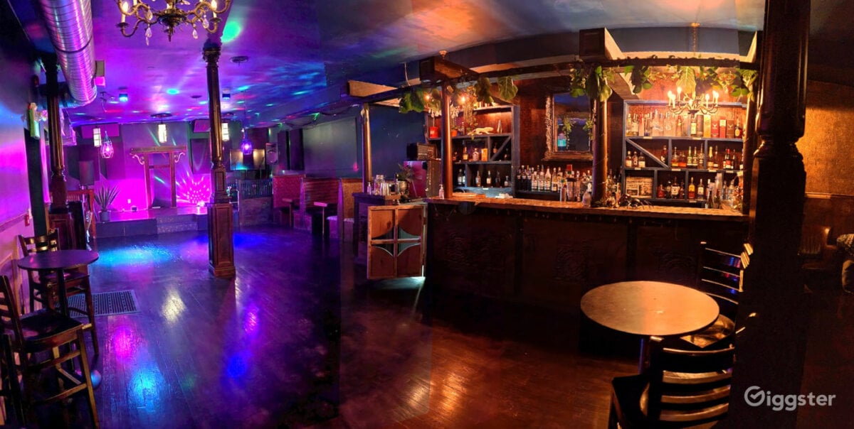 Karaoke night at the Moonlight Lounge