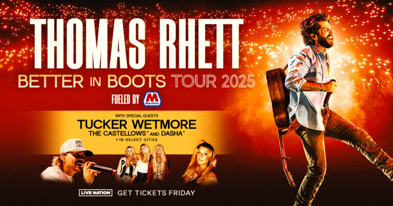 Better In Boots Tour: Thomas Rhett Coming to Toronto in July 2025